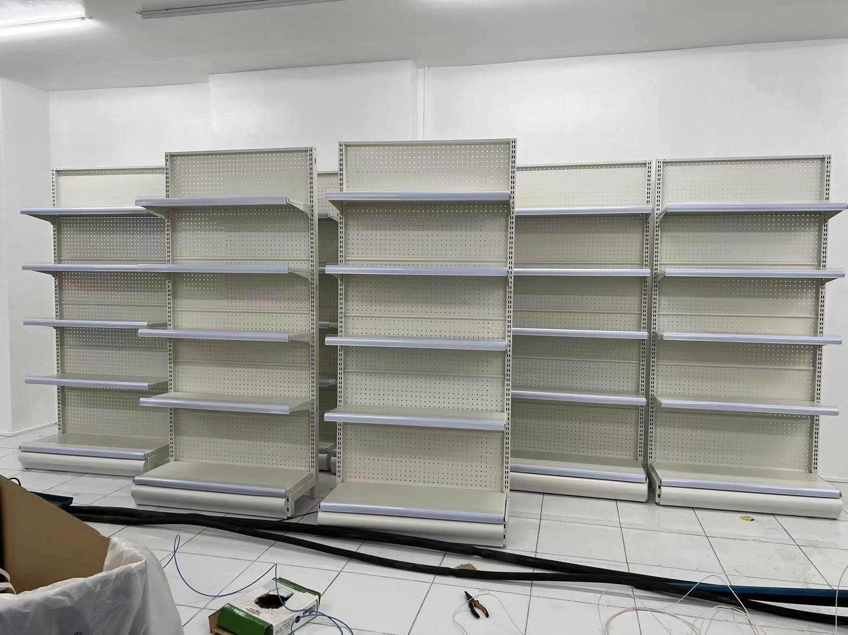 Gondola Display Shelving Racks Wall type / Back to Back / End Type for Grocery Store ...