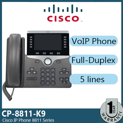 CP-8811-K9 IP Phone | Cisco IP Phone widescreen grayscale display, High-quality Voice ...