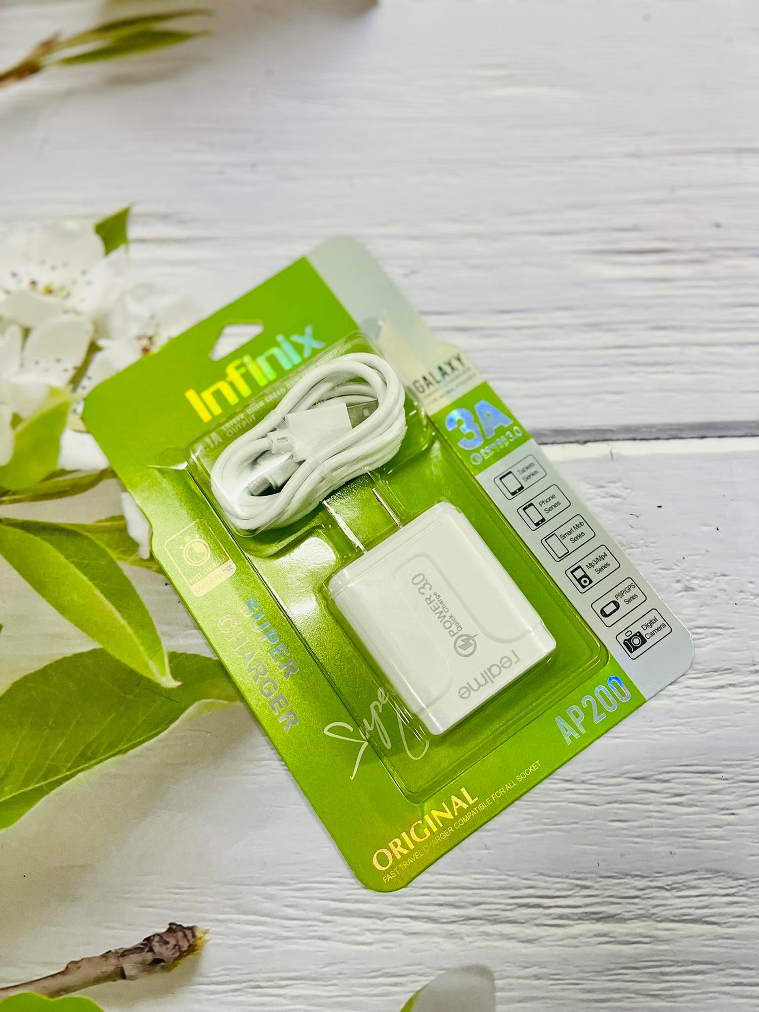 Infinix 3A Fast Travel Charger 3.0 Power Adapter/Micro Android V8 Usb ...