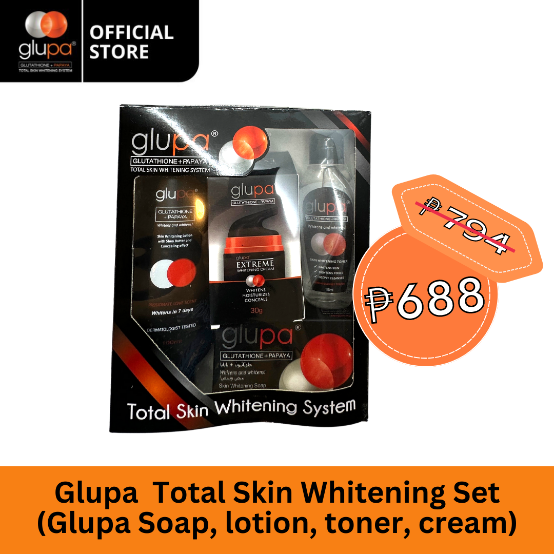 Glupa Total Skin Whitening Set | Lazada PH