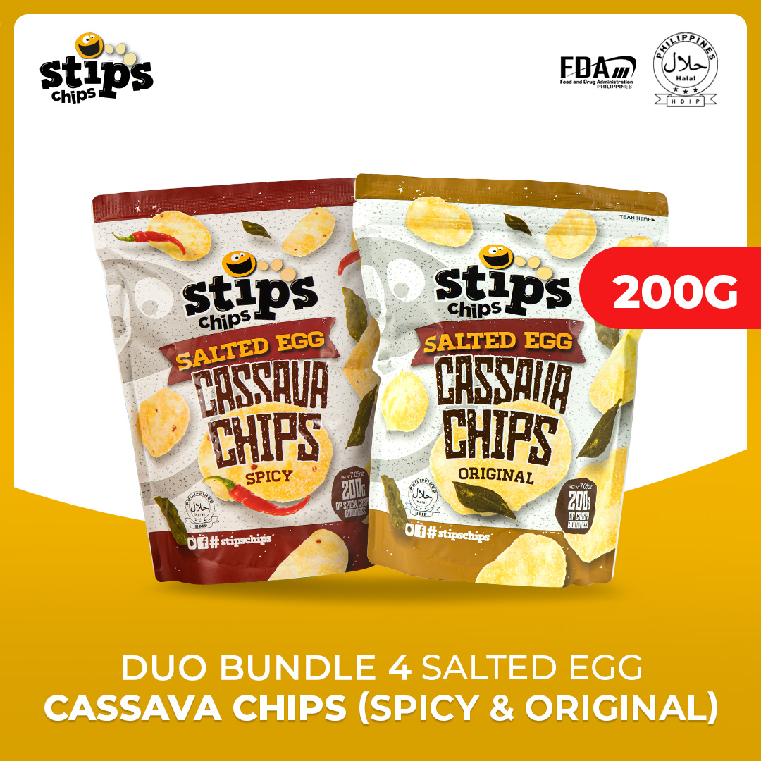 Stip's Salted Egg Chips Duo Bundle Pack | Lazada PH