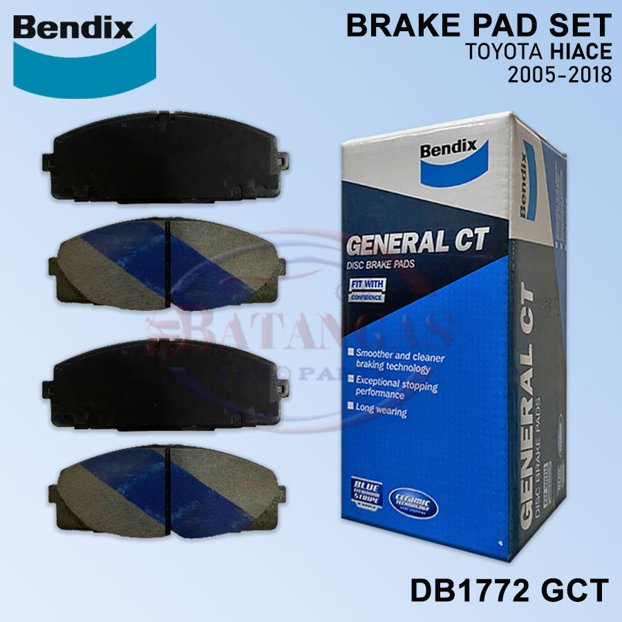 BENDIX FRONT BRAKE PAD Toyota Hiace 2005-2018 (4PCS) 1772 | Lazada PH