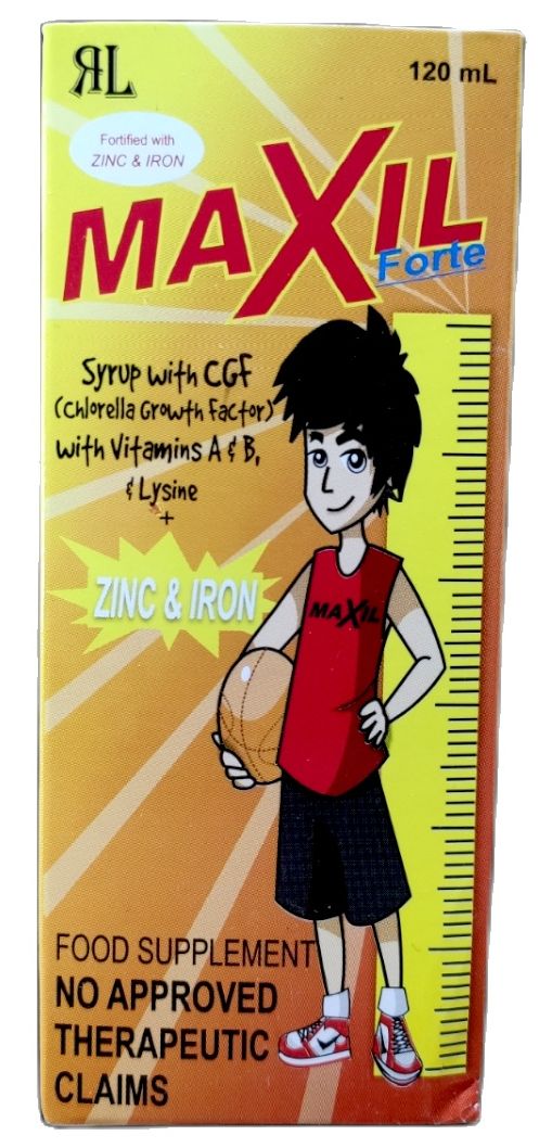 MAXIL FORTE / MAXIL PLUS (Vitamin B, A, + CGF + Lysine +zinc + iron ...