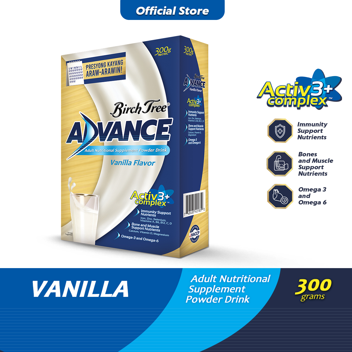 Birch Tree Advance Adult Milk Vanilla 300g | Lazada PH