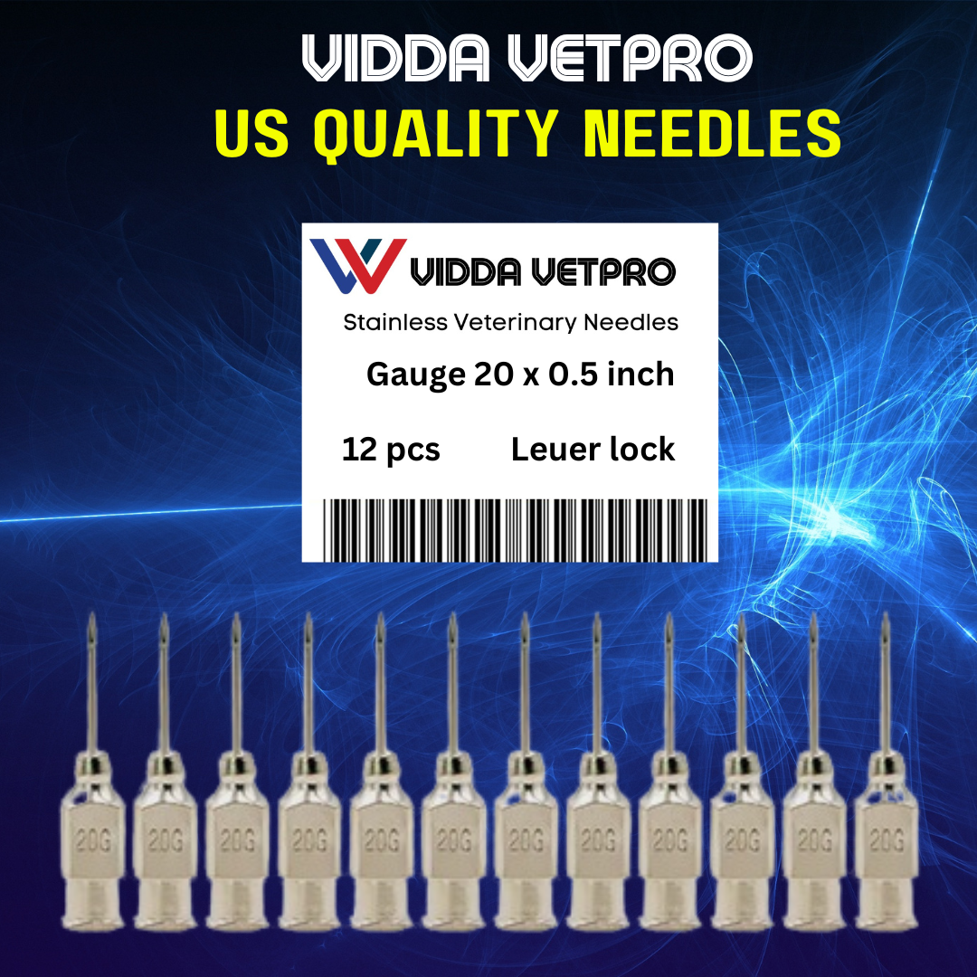 Vidda VetPro US Imported veterinary needles 1 dozen stainless needle ...