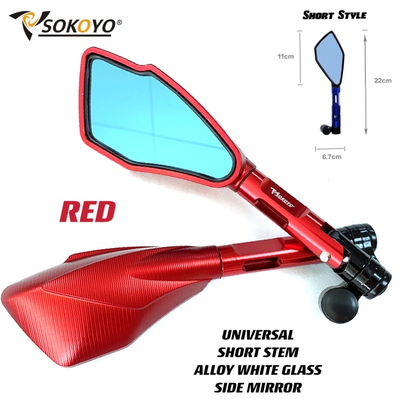 Sokoyo Side Mirror Universal for any motorcycle HONDA YAMAHA SUZUKI ...