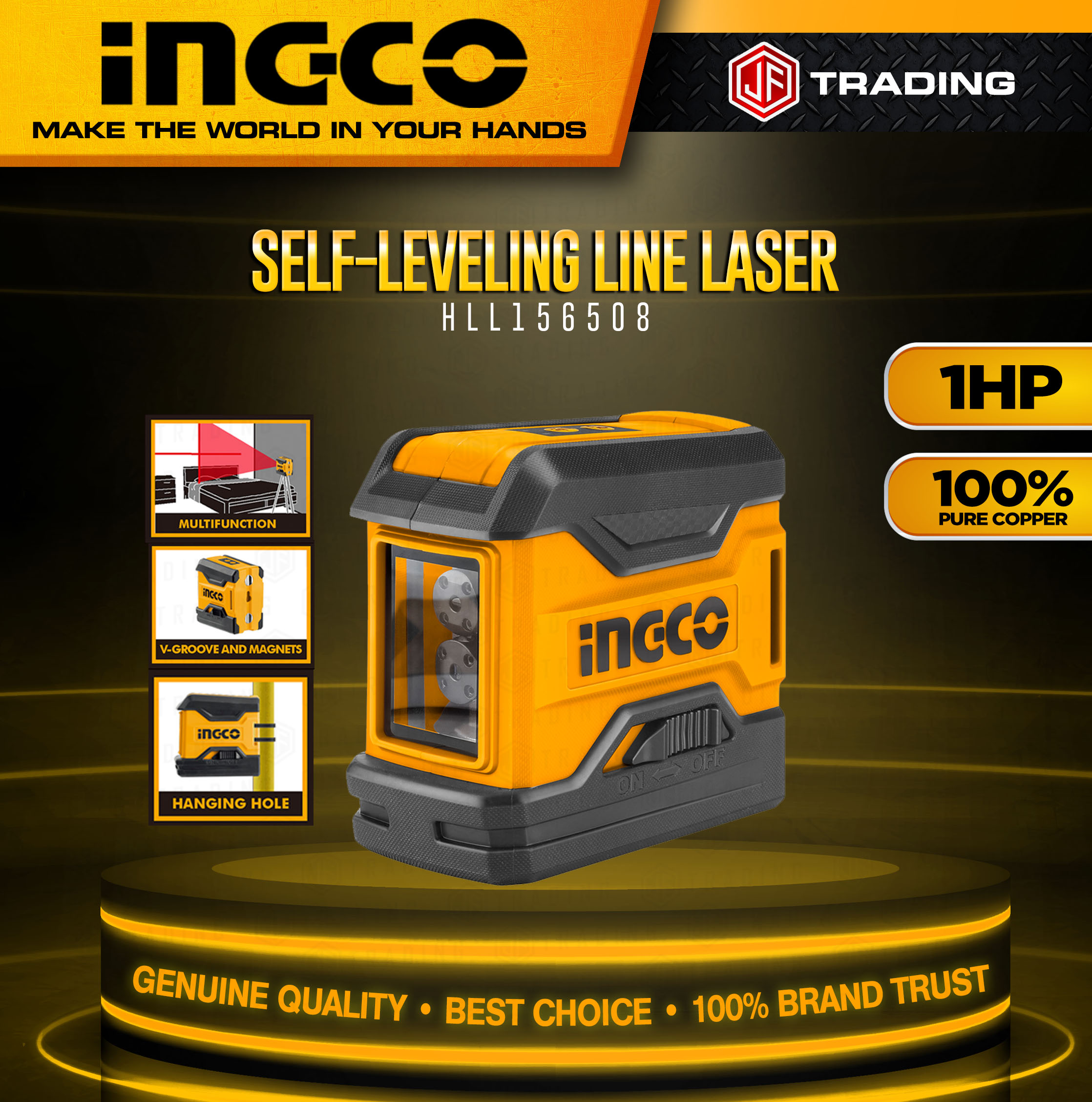 INGCO Self-Leveling Line Laser HLL156508 | Lazada PH