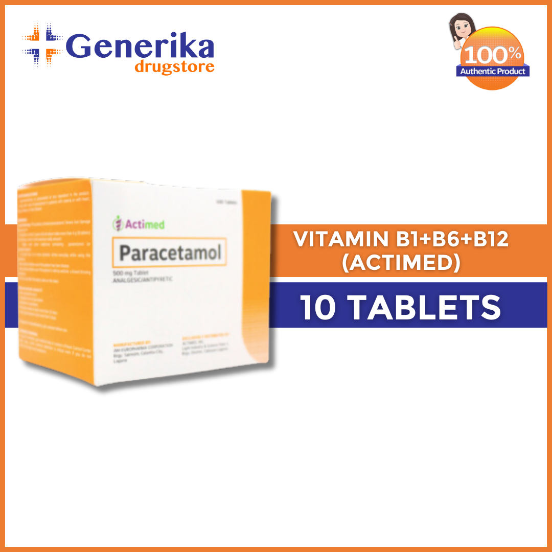 Actimed Paracetamol Tablet 500mg | Lazada PH