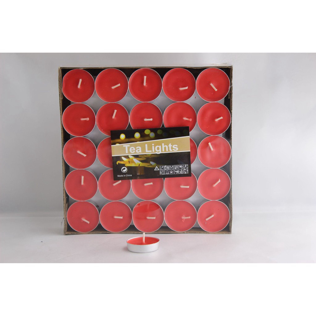 【COD】50pcs/Tea light Candles Metal Cup vigil Wedding Light tealight ...