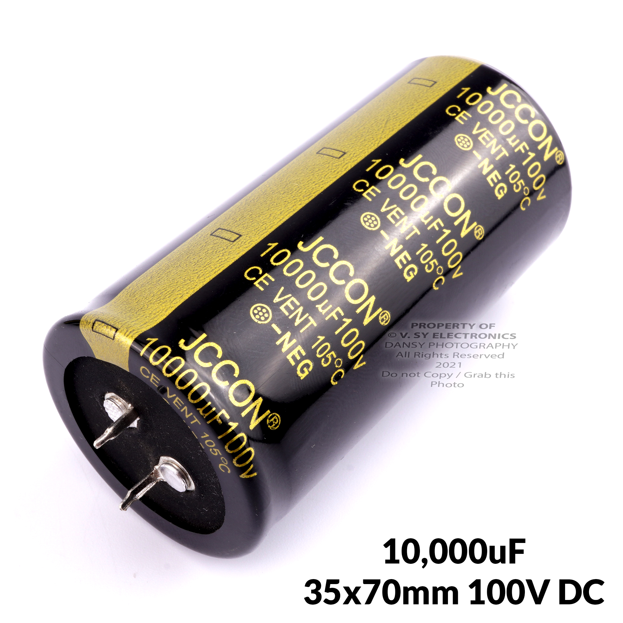Premium JCCON 10,000uF 50V 63V 100V DC Electrolytic Aluminum Capacitor ...