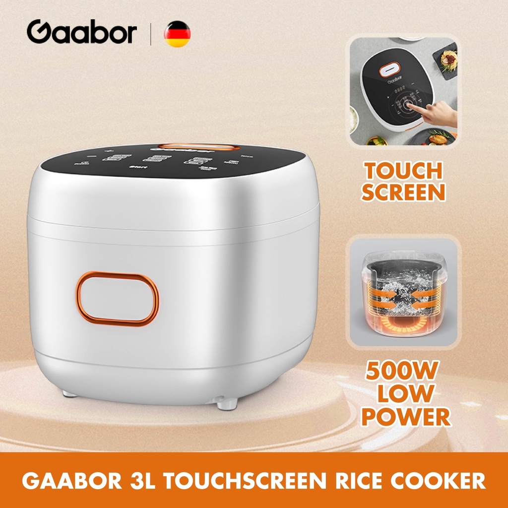 Gaabor Mulitfunctional Touchscreen 3 Liter Rice Cooker 6-function Menu ...