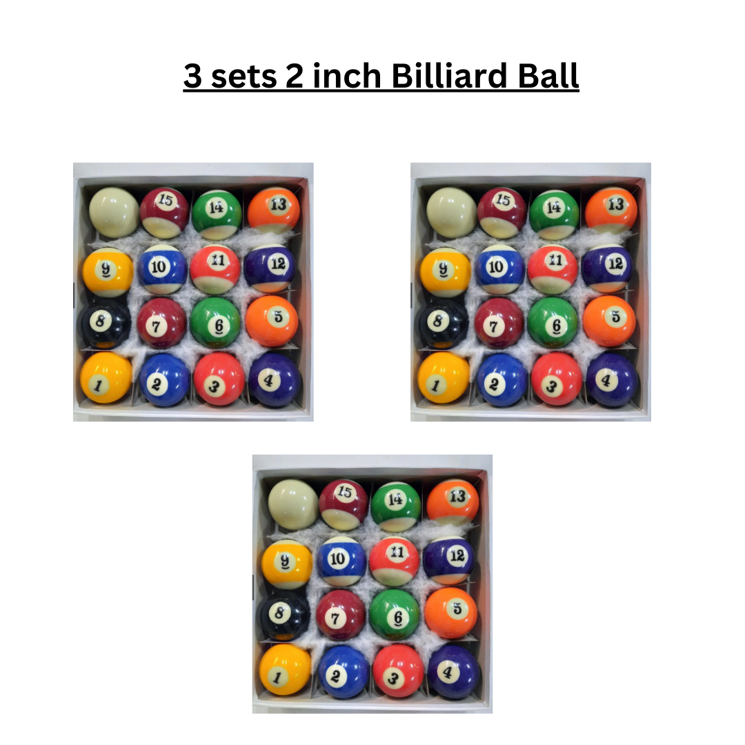 3 sets 2 inch Bola ng Bilyaran / Taiwan Billiards Ballset / 2 inch size ...