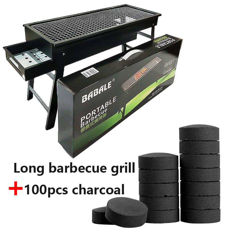 Original stainless steel portable folding charcoal bbq grill for ...