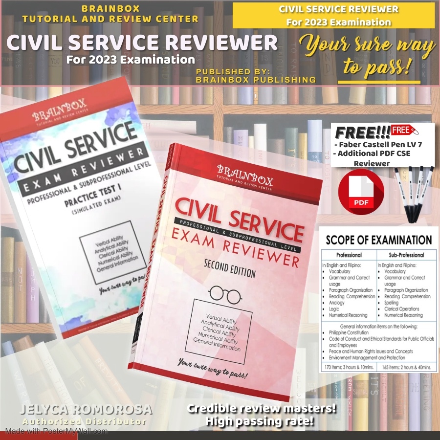 Brainbox Civil Service Reviewer - 2023 Edition - Bundle | Lazada PH