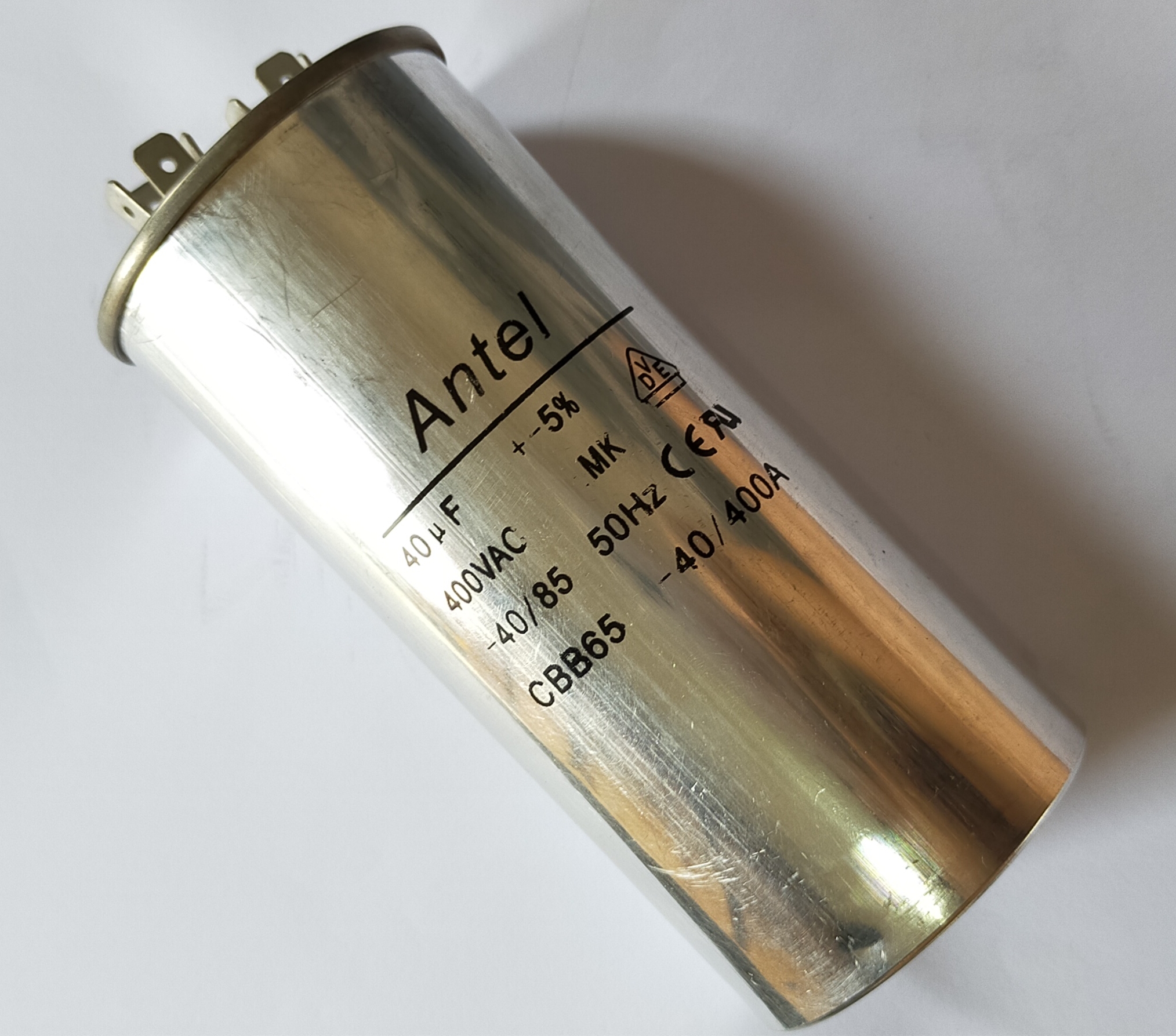 Antel Capacitor 40uf +-5% CBB65 Aluminum 400VAC MK -40/400A for Motor ...