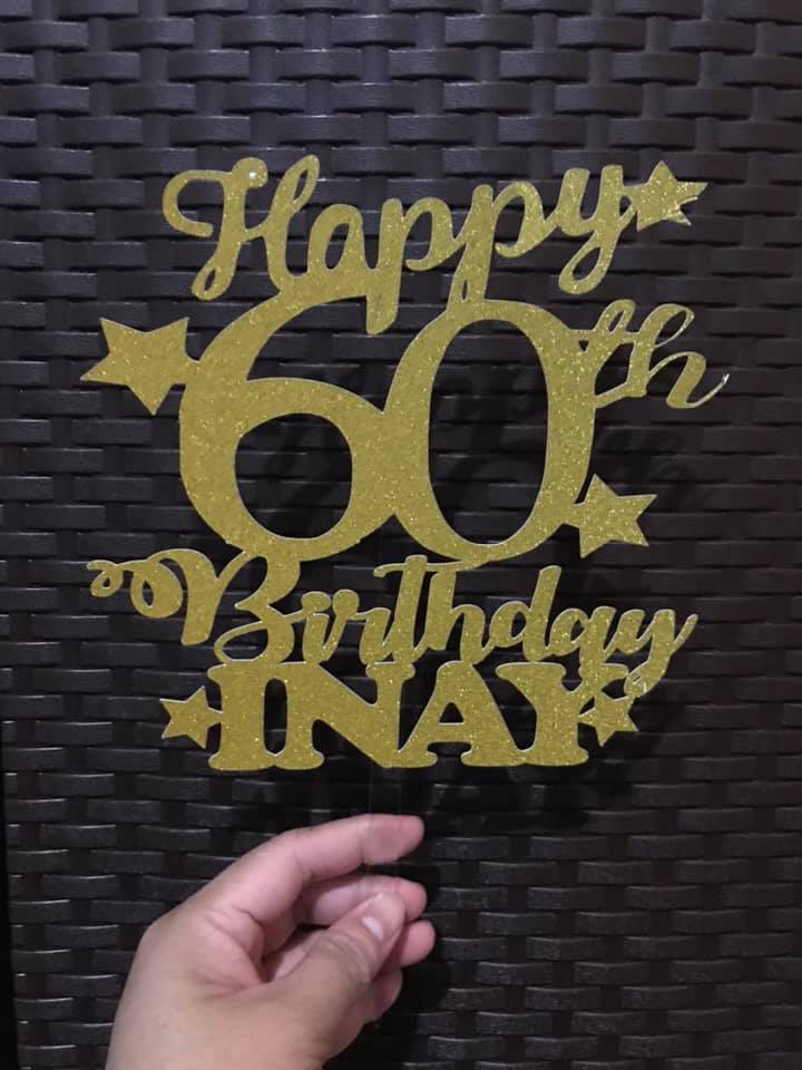 60th Birthday Cake Topper | Lazada PH