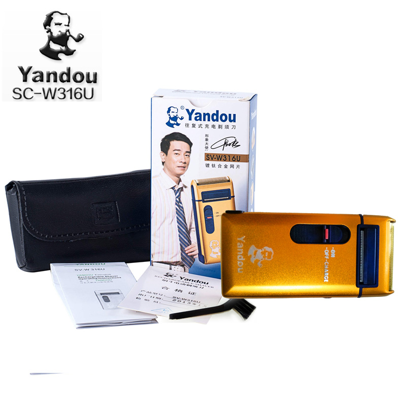 YANDOU Men's electric Shaver Straight razor Rechargeable Blade can be ...