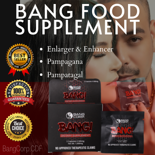 ORIGINAL BANG FOOD SUPPLEMENT FOR MEN 2 Capsules x 500mg | Bang Food ...