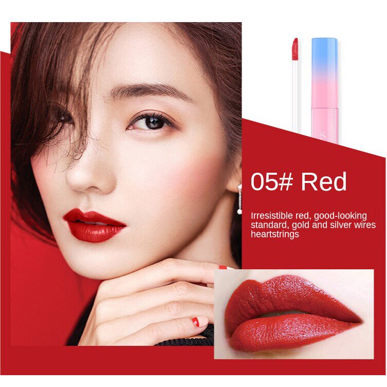 Tamia LAMEILA Lip Glaze Long Lasting Liptint Waterproof Velvet Lip Tint ...