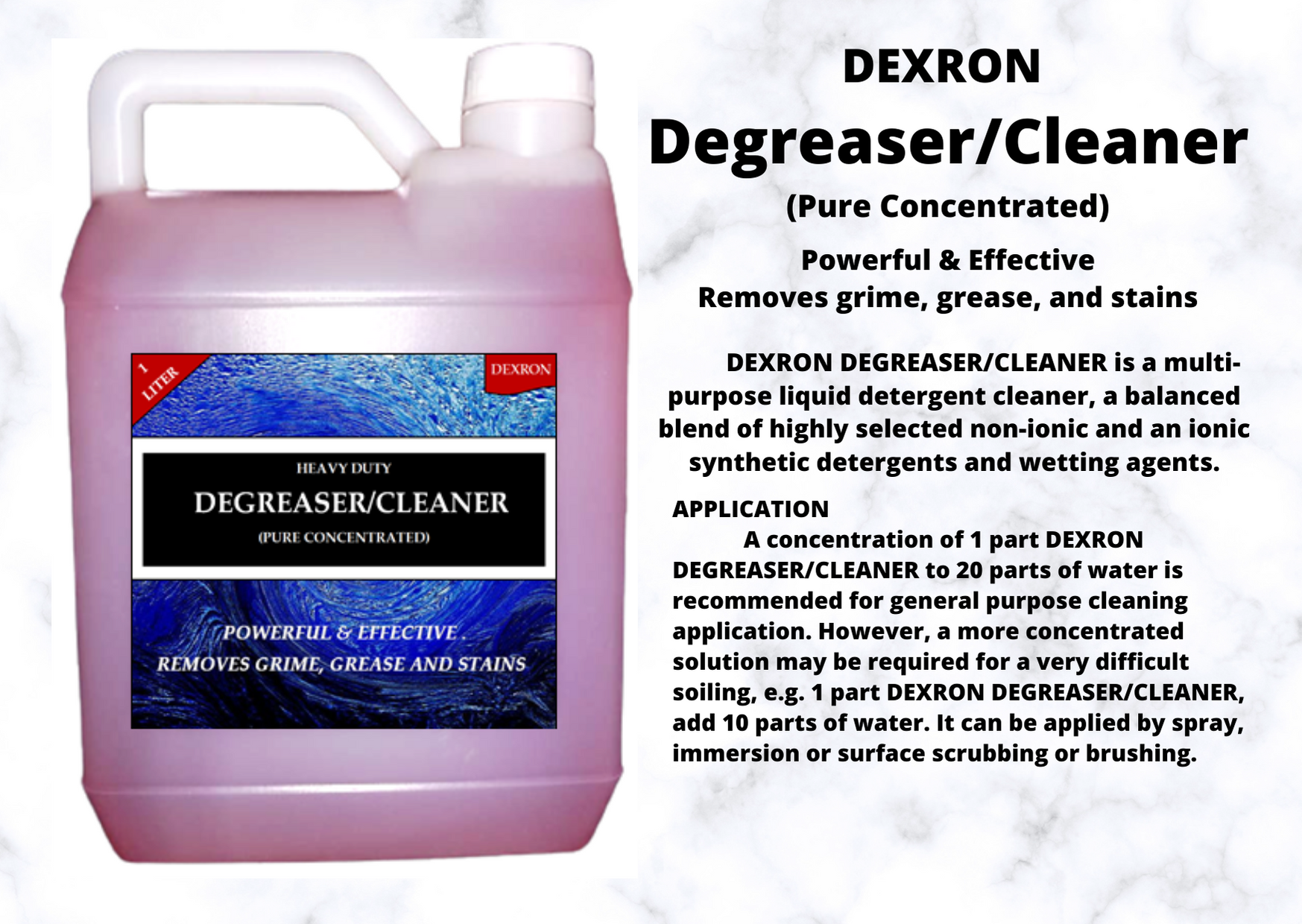 DEXRON HEAVY DUTY DEGREASER/CLEANER (PURE CONCENTRATED) | Lazada PH