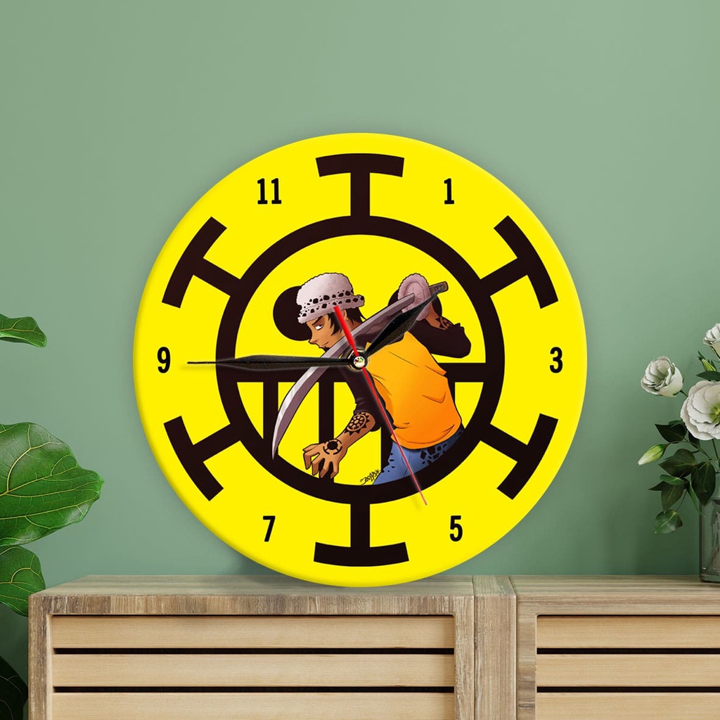 KAYU Mdf Wood Wall Clock ANIME ONEPIECE 007 - SMILE LOGO ONE PIECE ...