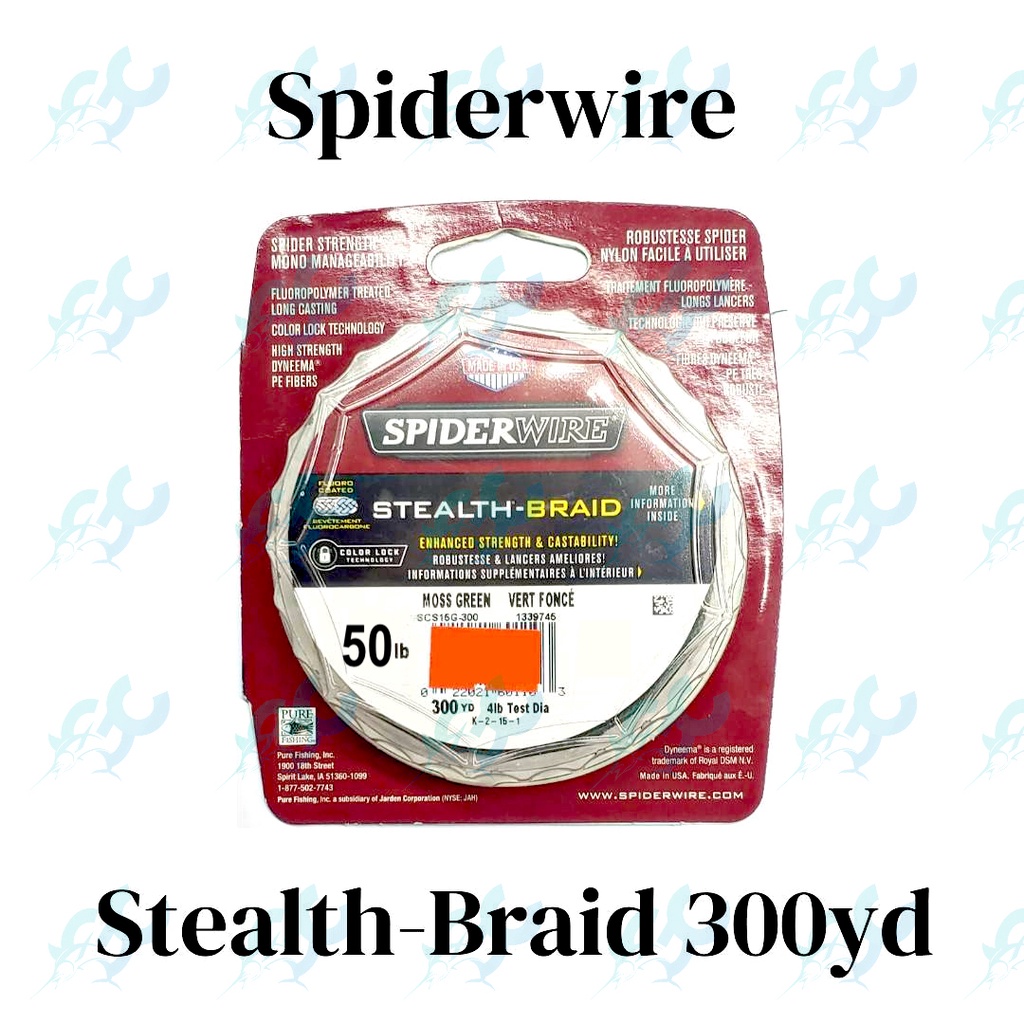 Spiderwire Stealth Braid Line 300yd 15lb 40lb 50lb | Lazada PH