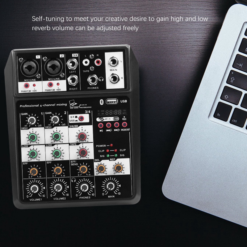 Sound Card Audio Mixer Sound Board Console Desk System Interface 4 ...