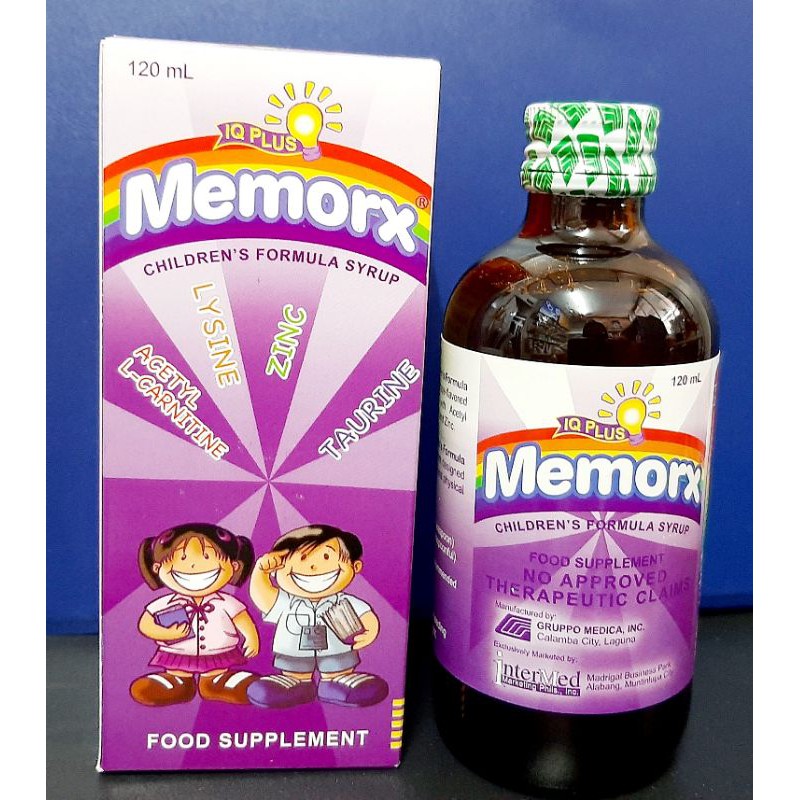 Manila Stock MemorX IQ Plus Syrup 120mL COD | Lazada PH