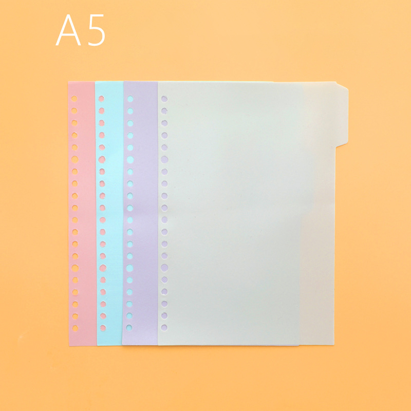 Felice 4pcs/set 20/26 Holes Index Separator Loose-leaf Book Pagination ...