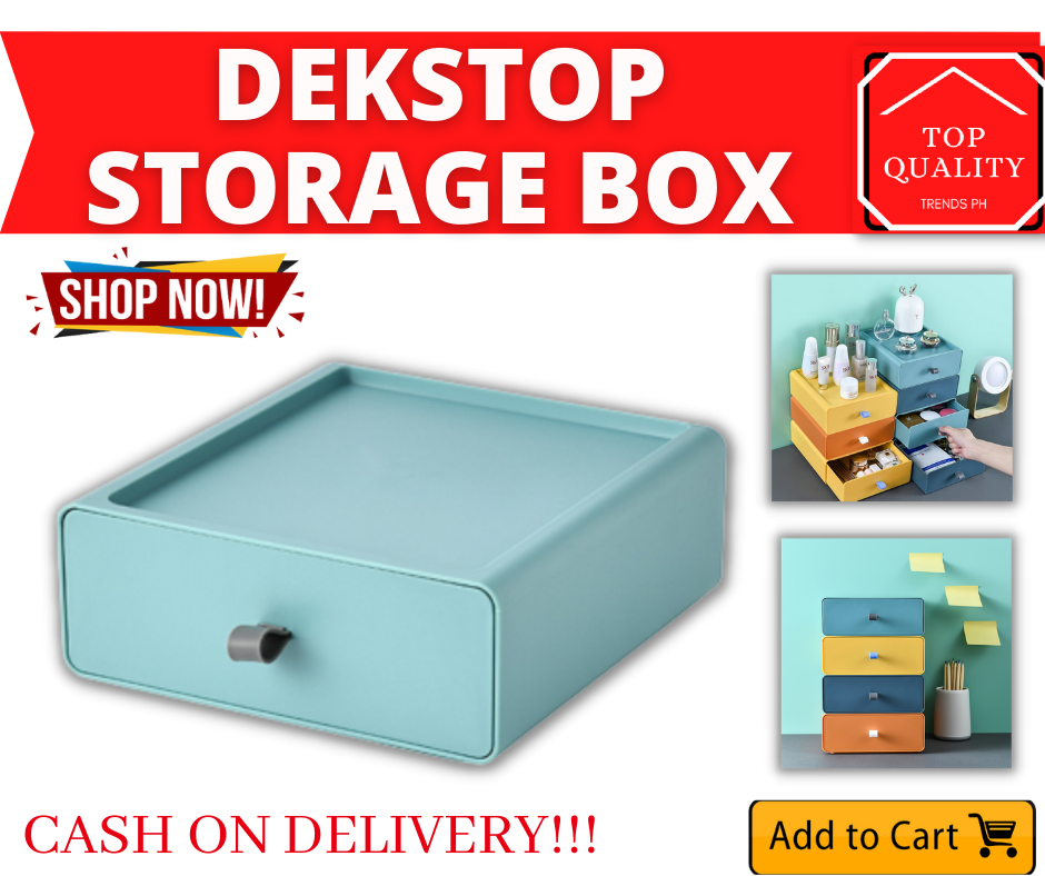 Desktop Drawer Storage Box Stackable Desktop Organizer Drawers Set for ...