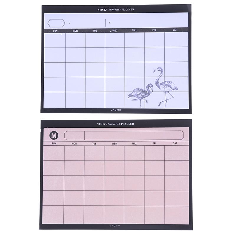Creative simple desktop schedule planner monthly plan mini notebooks ...