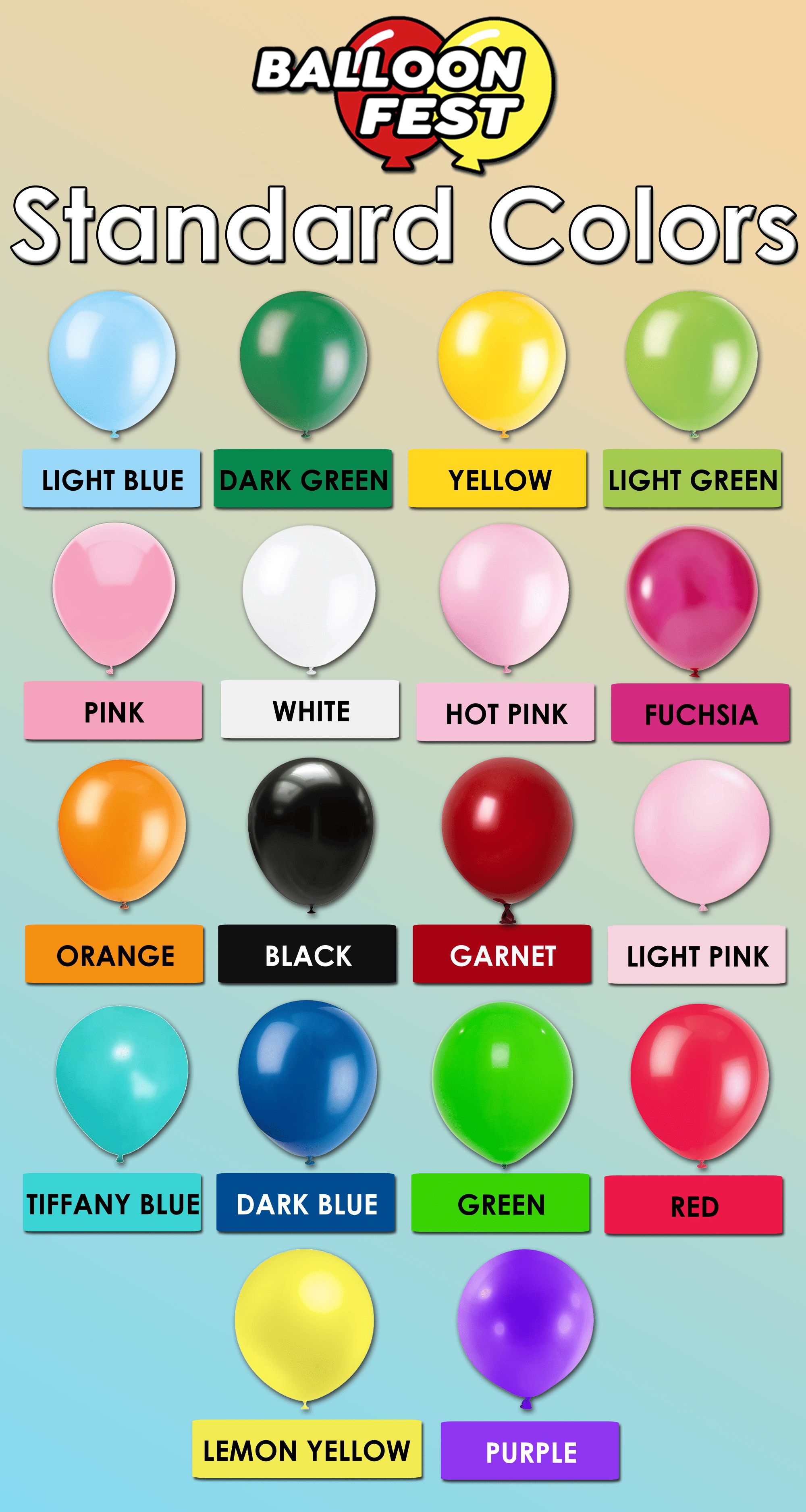 Balloon Fest Standard Colors Size 12 Balloons (100pcs) | Lazada PH