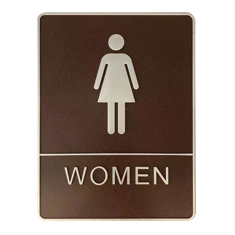 Toilet Sign Plastic Restroom Sign Self-Adhesive Men/Women/Toilet WC ...
