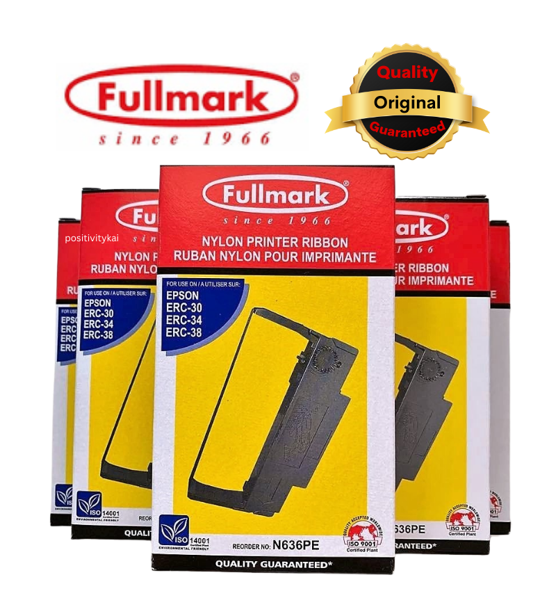Fullmark Reorder No. N636PE Nylon Printer Ribbon for POS EPSON ERC 30 ...