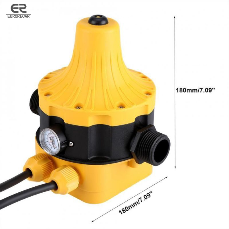 EURORECAR 1.1KW Automatic Water Pump Pressure Controller 2.5MPa Electrical Booster Jet Pump ...