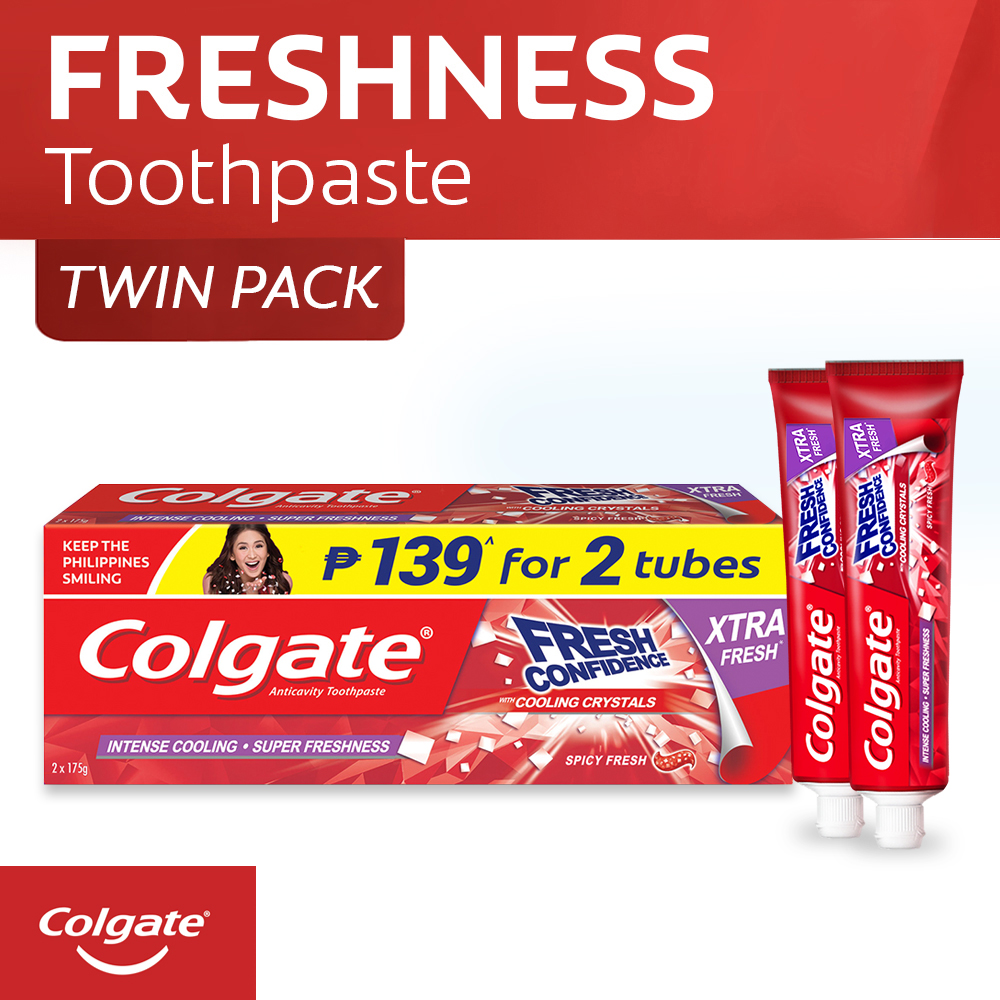 Colgate Fresh Confidence Spicy Fresh Toothpaste with Cooling Crystals ...