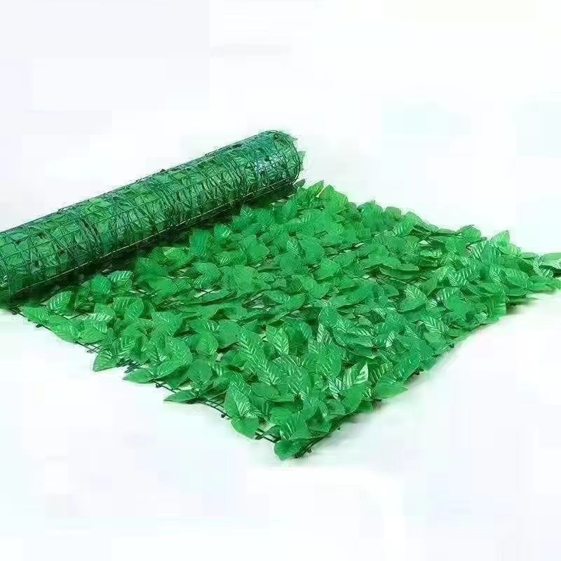 Grass mat Garden Plant Artificial Green Leaf Privacy Fence Screen ...