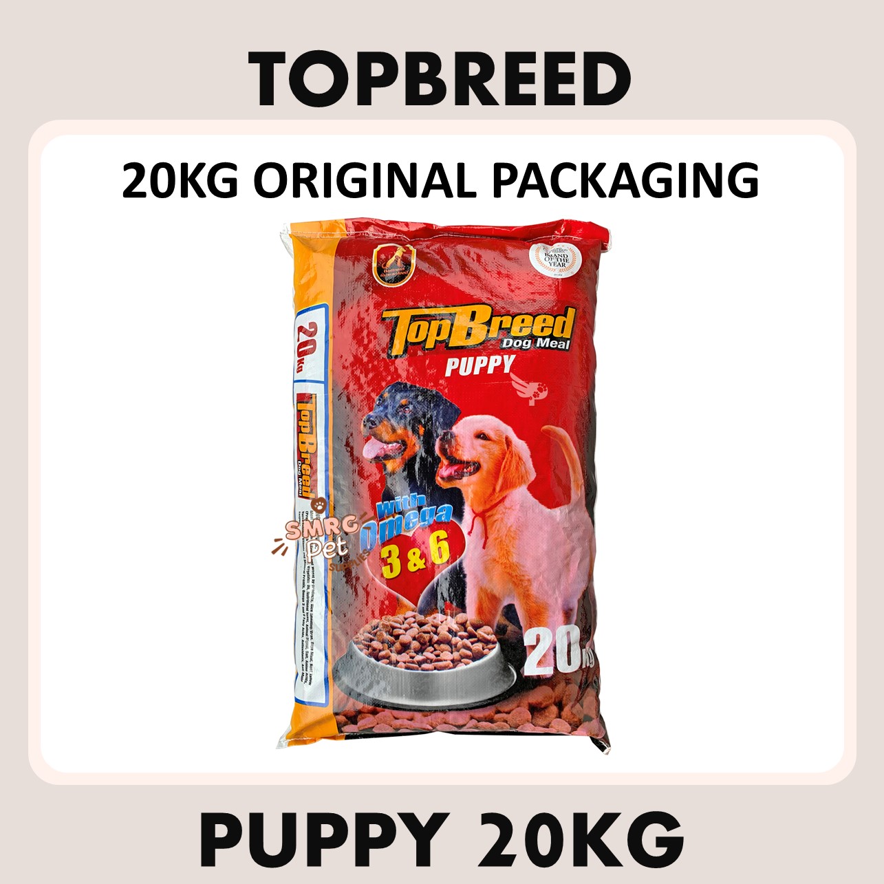 Top Breed Dry Dog Food Dog Meal 20kg/1kg Repacked Adult Puppy Topbreed ...