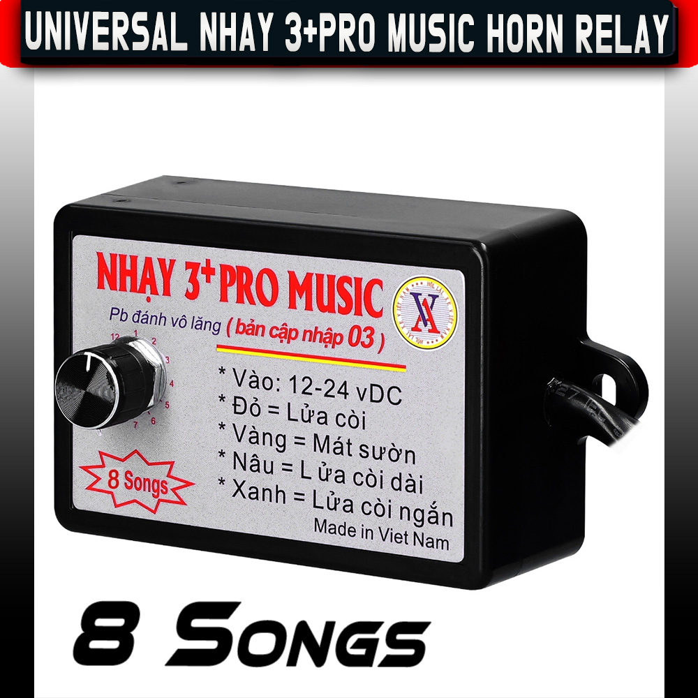 12v/24v Universal Nhay 3+Pro Music for Horn Relay Car/motorcycle Horn ...
