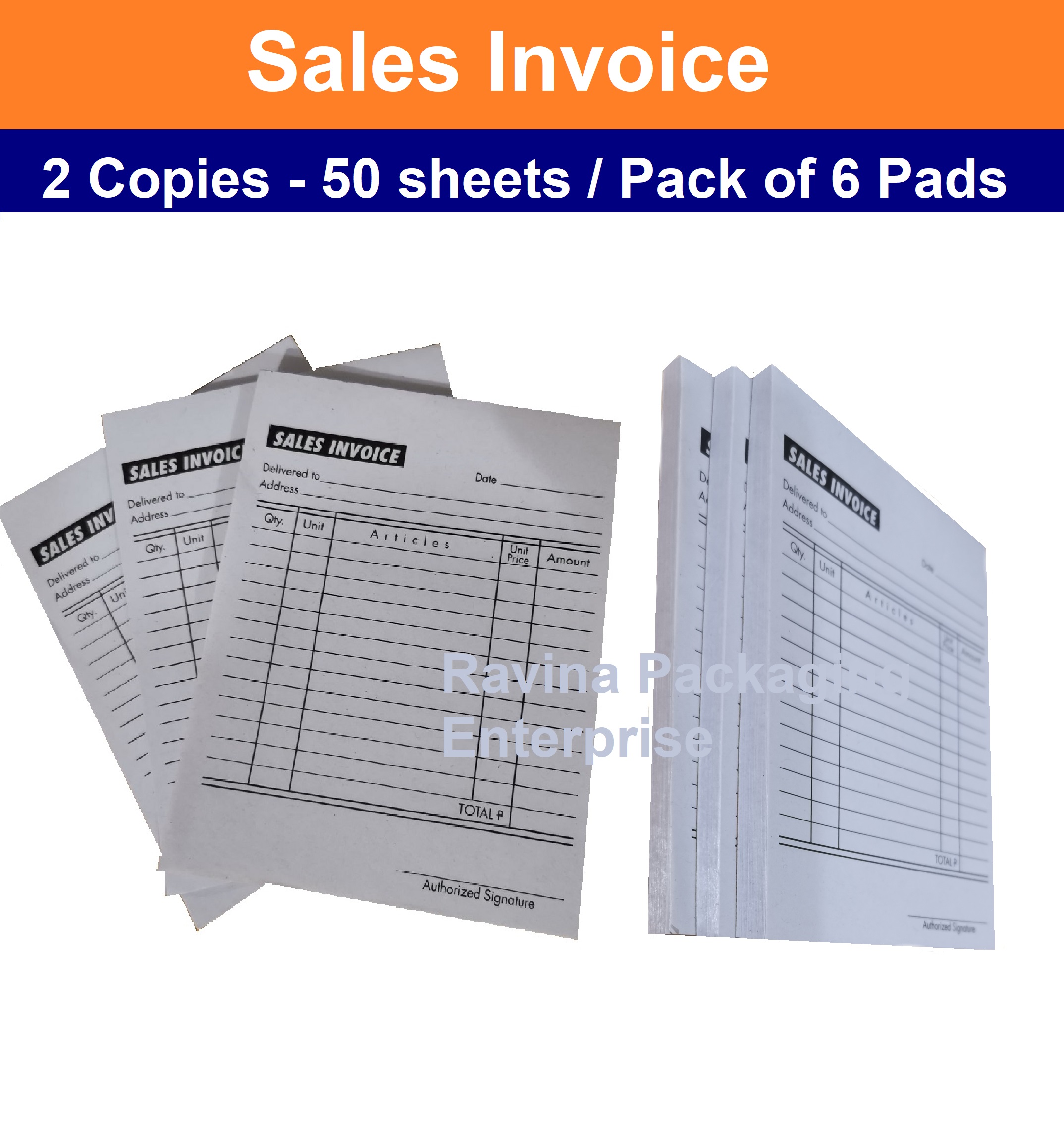 Sales Invoice / Receipt Paper ( 6 Pads/Bundle) | Lazada PH