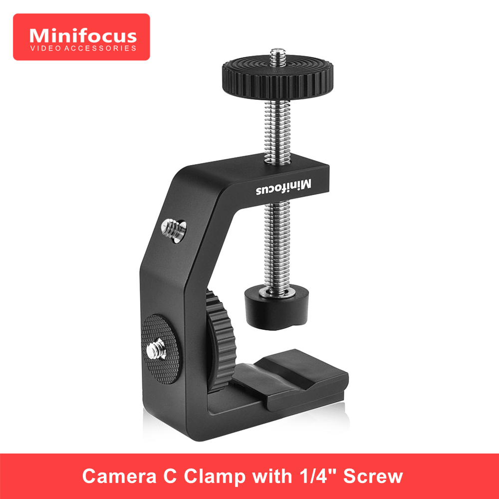 Desk Clamp Mount C-Clamp with 14'' inch Screw Thread Hole for Camera ...