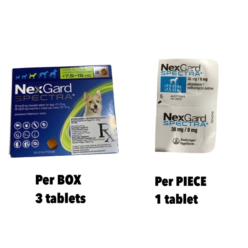 NexGard Spectra Chewable Tablet for Dogs with STICKER | Lazada PH