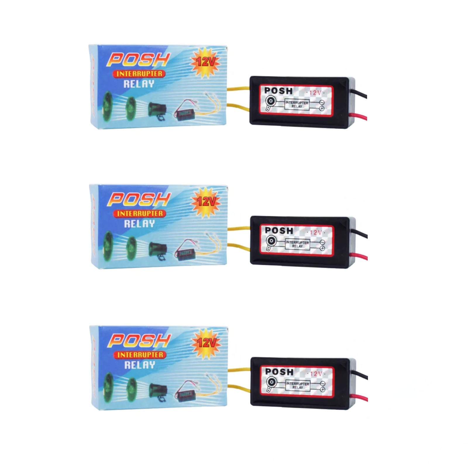 AUBESS Posh Horn Relay Interrupter Universal 12v Posh Interrupter Relay ...