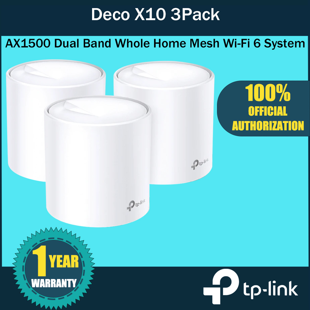 【READY STOCK】TP-Link Deco X10 AX1500 Wi-Fi 6 1,500 Mbps OFDMA and MU ...