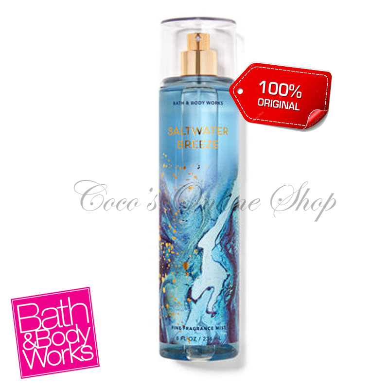 Original Bath and Body Works SALTWATER BREEZE Fragrance Mist - 236mL ...