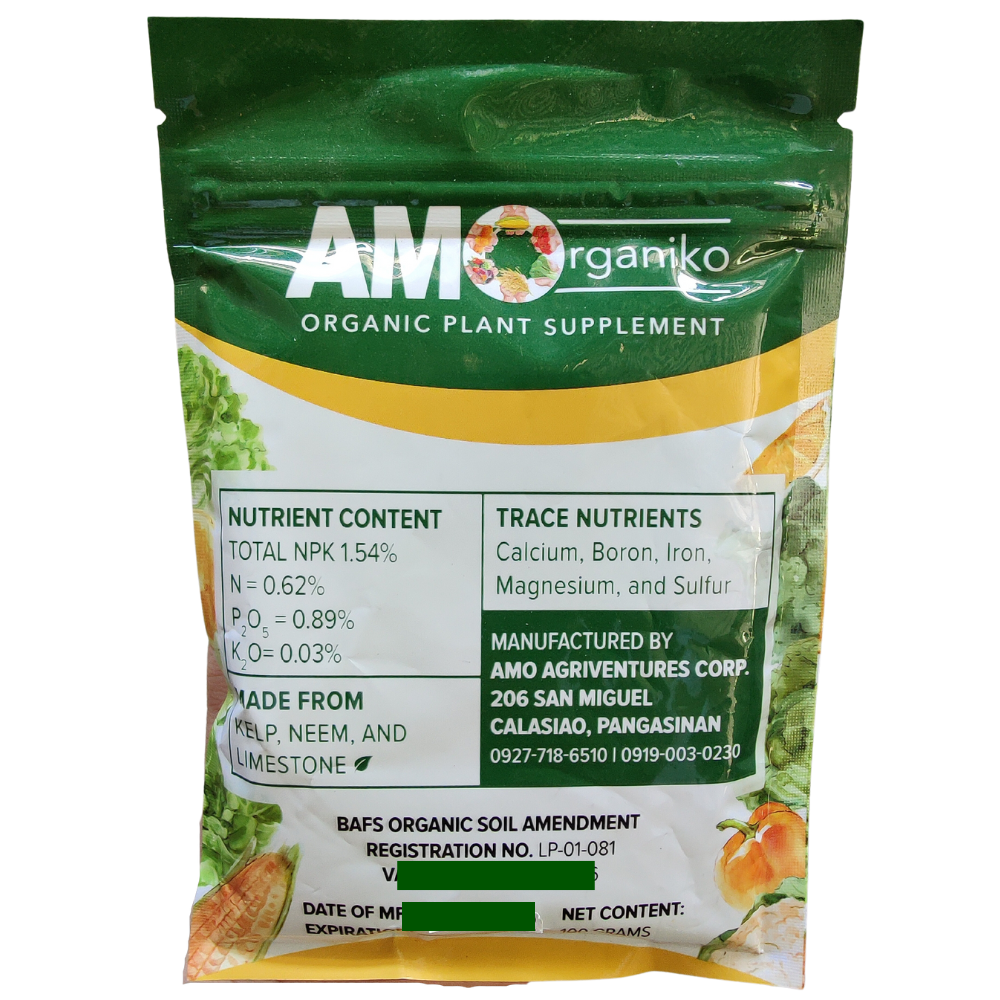 AMO - ORGANIC PLANT SUPPLEMENT - PLANT GROWTH ENHANCER - 100 GRAMS ...