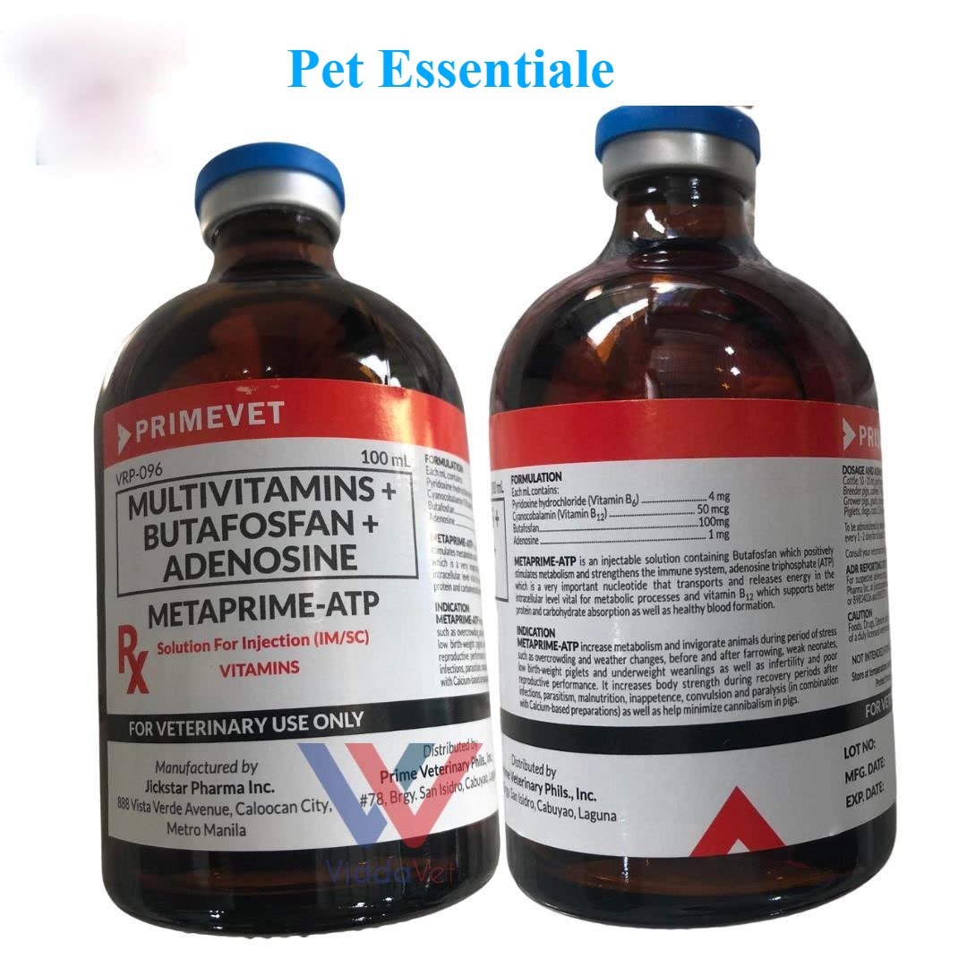 Metaprime ATP 100m (multivitamins+butafostan+adenosine) for pets ...
