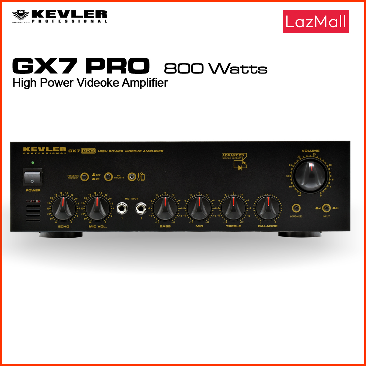 Kevler Professional GX-7 PRO 800Watts Amplifier | Lazada PH