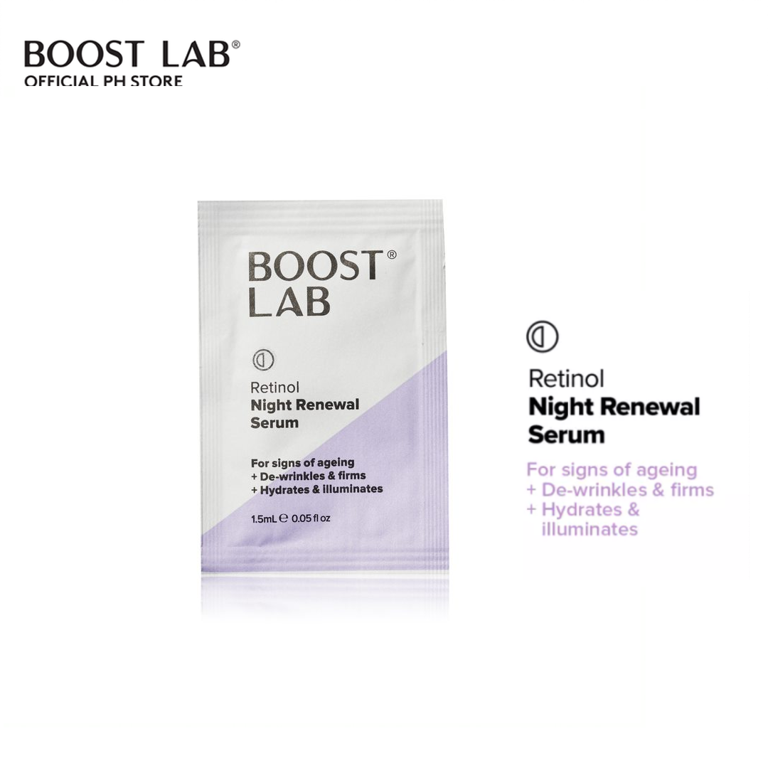 BOOST LAB Retinol Night Renewal Serum Trial Pack (1.5ml) | Lazada PH