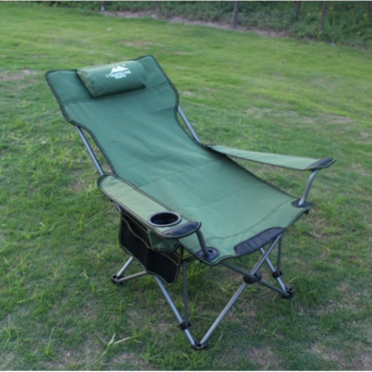 ∏ Outdoor Steel Pipe Folding Recliner Oxford Cloth 3.2kg Portable ...